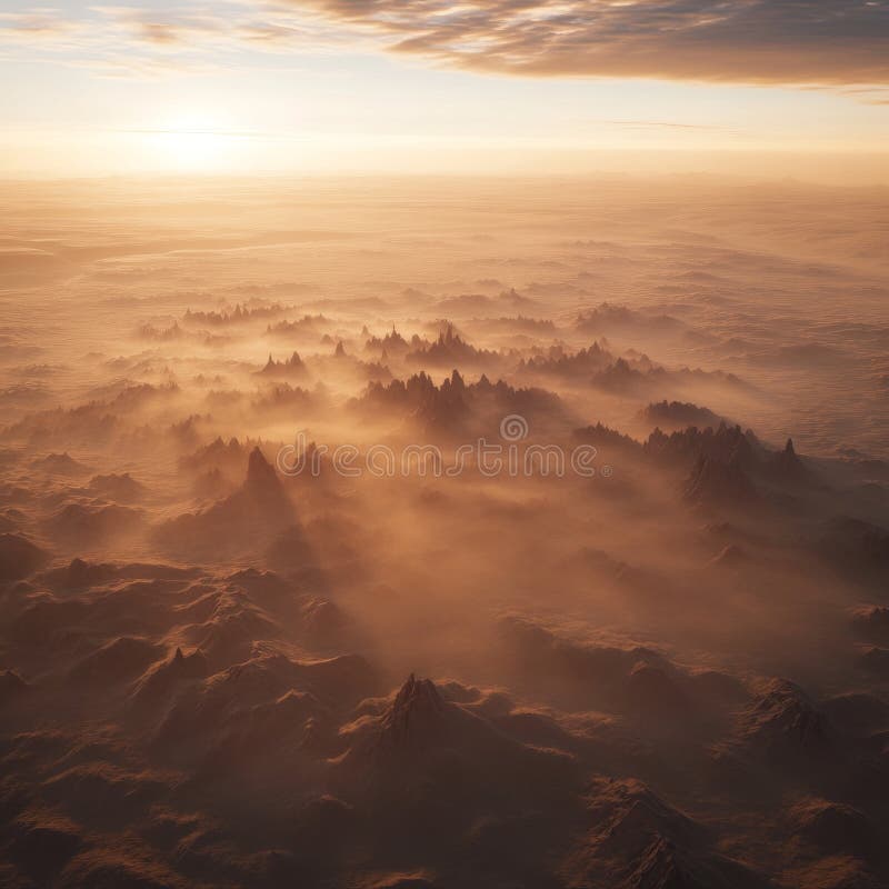 A Barren Terrain with Imposing Rocks and Deep Gorges Stock Image ...