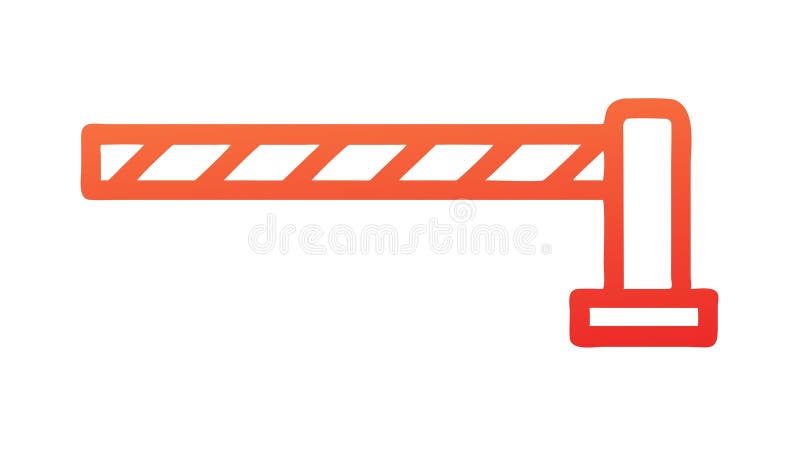 Barricade or Gate Icon for Access Control , Vector Design Generative AI ...