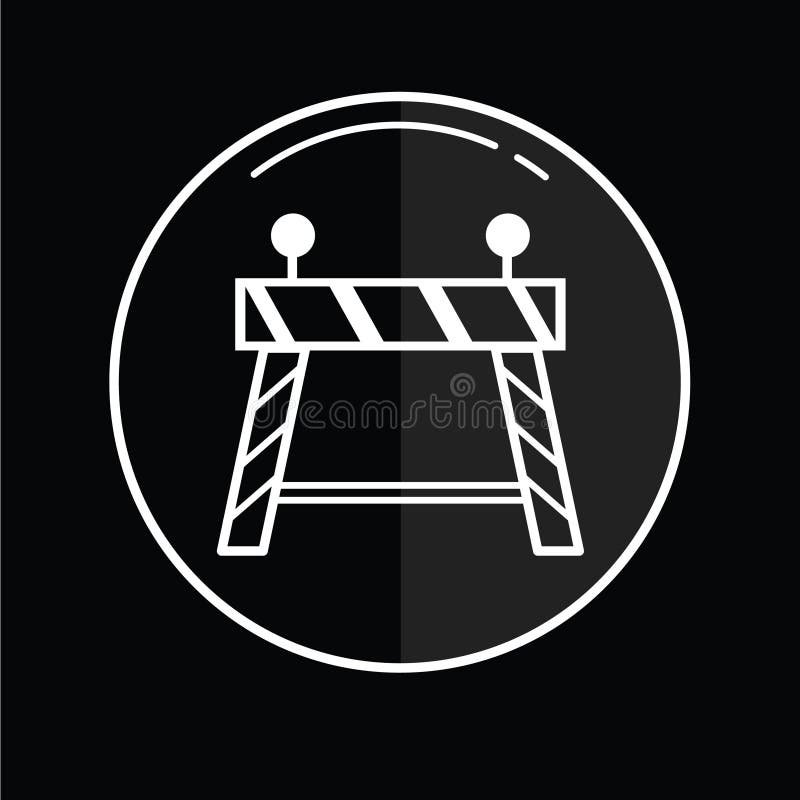 Safety Barricade. Vector Illustration Decorative Design Stock Vector ...