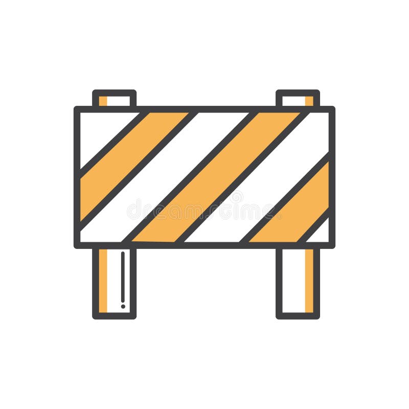 Safety Barricade. Vector Illustration Decorative Design Stock Vector ...
