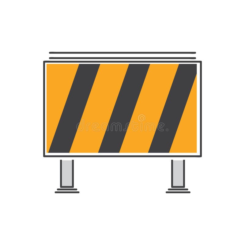 Safety Barricade. Vector Illustration Decorative Design Stock Vector ...