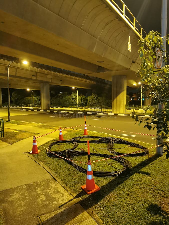 Barricade your work area stock image. Image of infrastructure - 199694189
