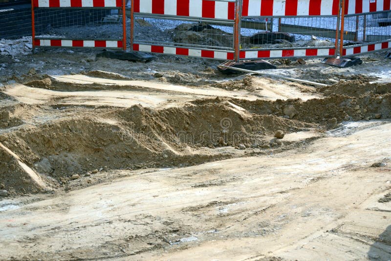 Barriers Excavation Stock Photos - Free & Royalty-Free Stock Photos ...