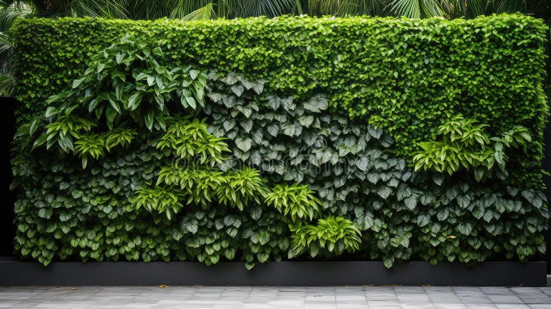 Barrier bush wall stock illustration. Illustration of property - 370433044