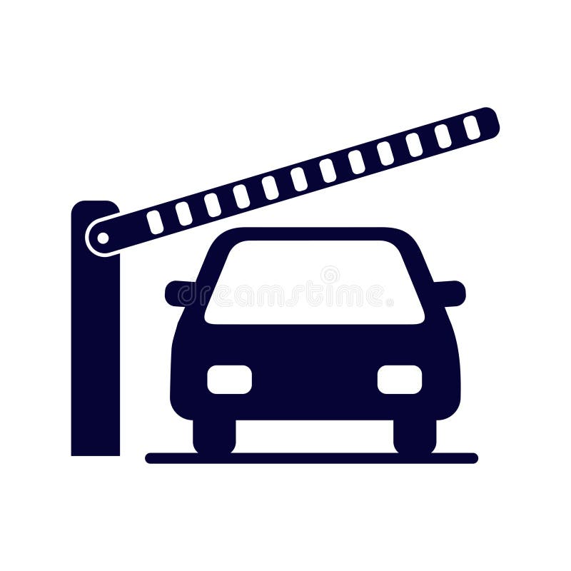 Barrier, Car, Car Security Barrier Gate Icon Stock Vector ...
