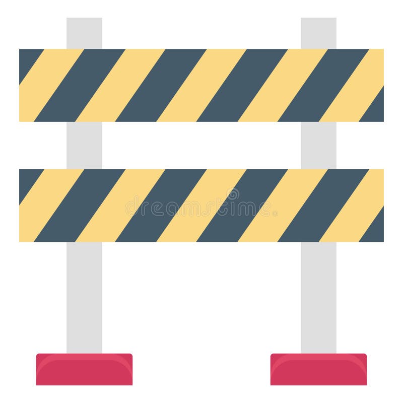 Barrier Color Vector Icon Fully Editable Stock Vector - Illustration of ...
