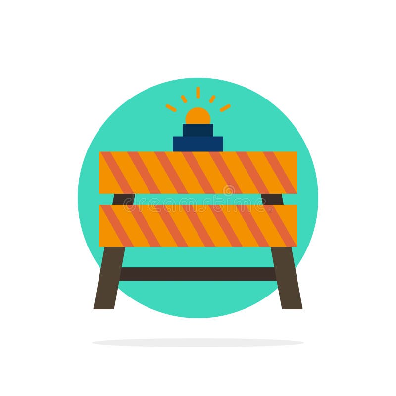 Barrier, Construction, Stop, Closed, Road Abstract Circle Background ...