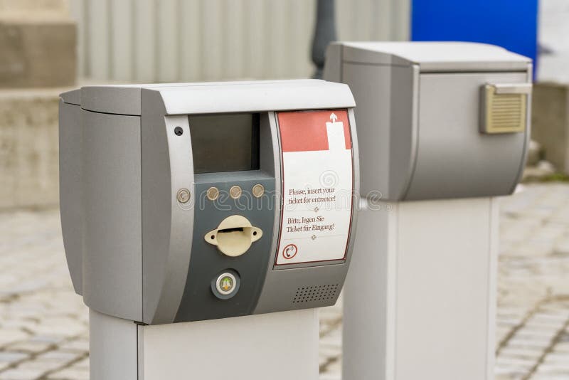 Automatic car pass system stock image. Image of city - 115051549