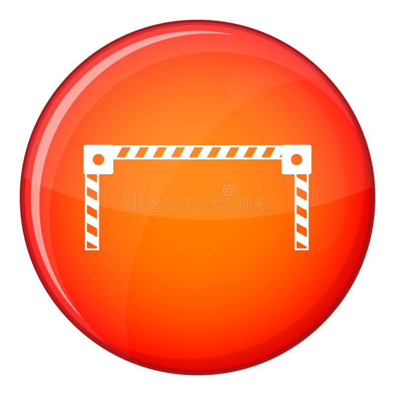 Barrier icon, flat style stock vector. Illustration of security - 82760642