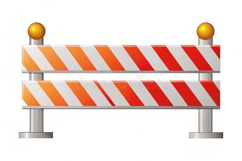 Barrier Icon Isolated or Construction Zones. Stock Illustration ...