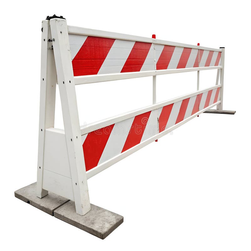 The Barrier Icon. Roadblock and Borderline, Stop, Checkpoint Symbol ...