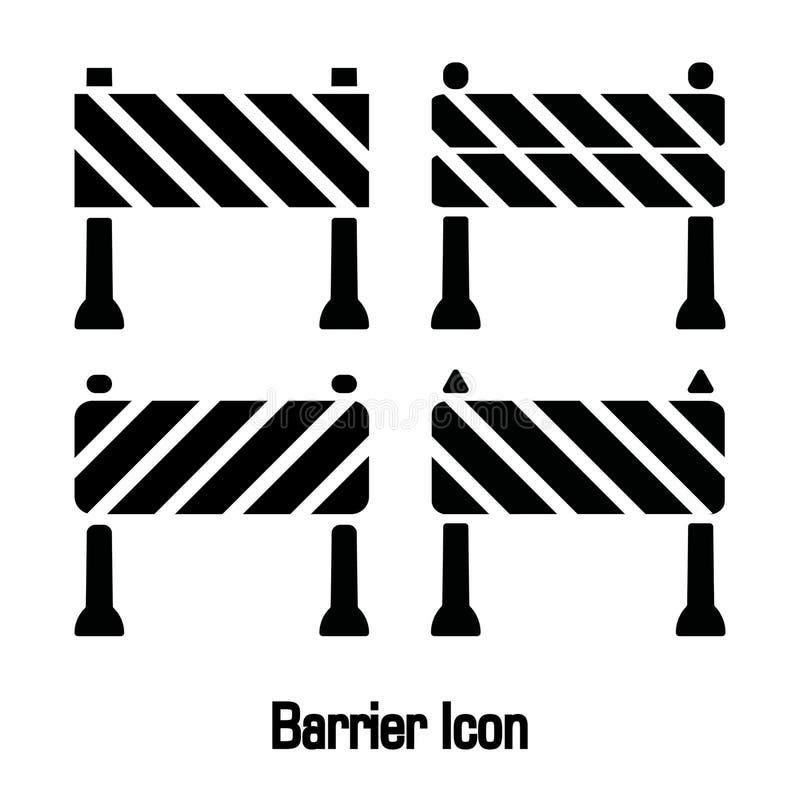 Barrier Icon Logo Design Vector Flat Isolated Illustration Stock Vector ...