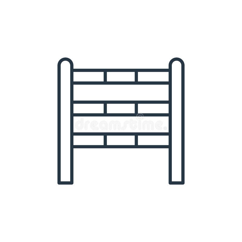 Barrier Icon Vector from Racing Concept. Thin Line Illustration of ...