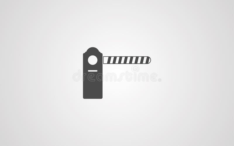Barrier Vector Icon Sign Symbol Stock Vector - Illustration of ...
