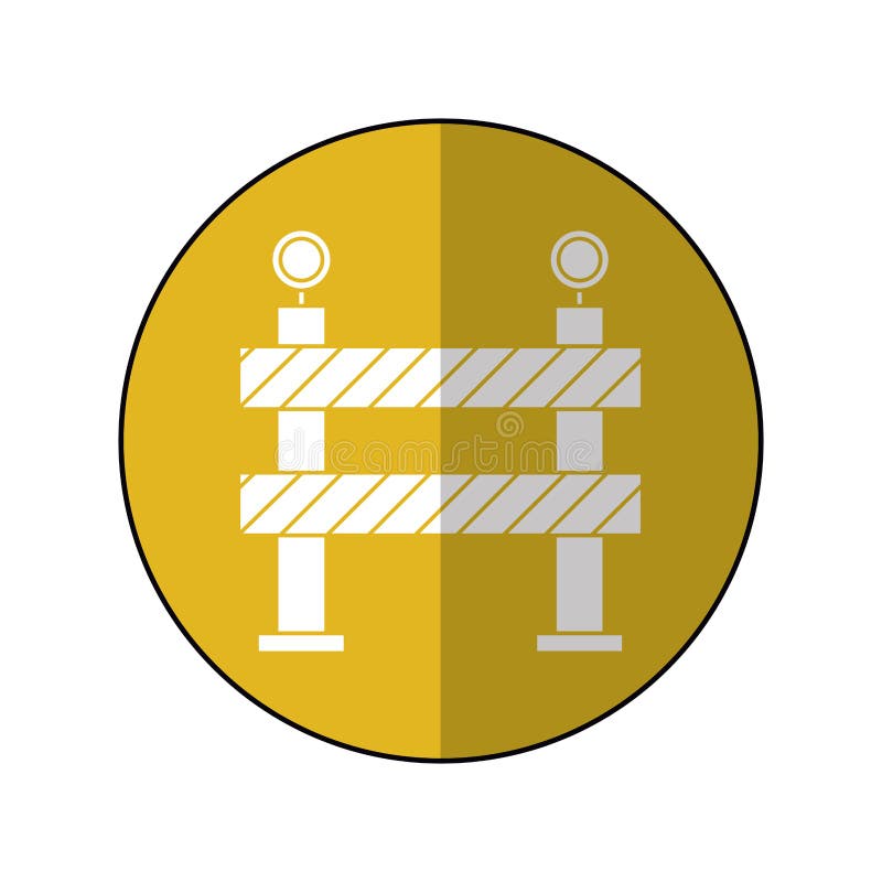 Barrier Restricted Street Stripe Design Stock Vector - Illustration of ...