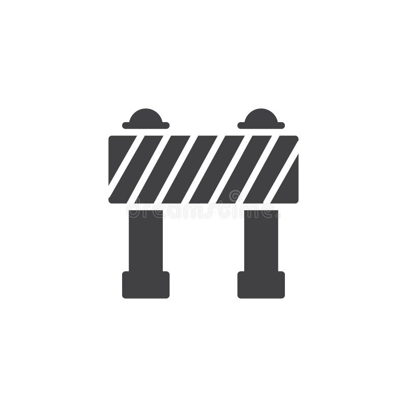 Barrier icon vector stock vector. Illustration of protection - 109108563