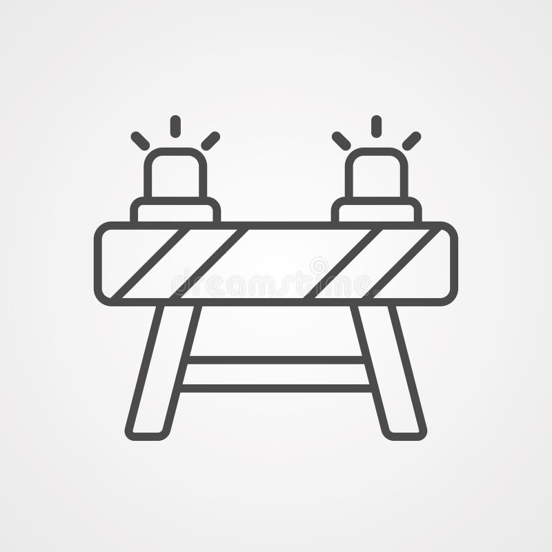 Barrier Closed Icon Vector, Filled Flat Sign, Solid Pictogram Isolated ...