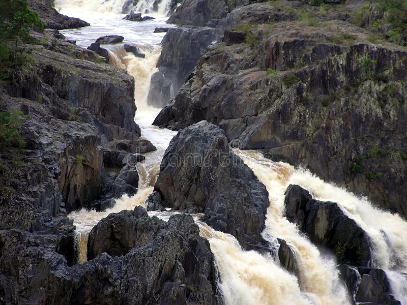 Barron Falls in Tropical North Queensland Stock Image - Image of rapids ...