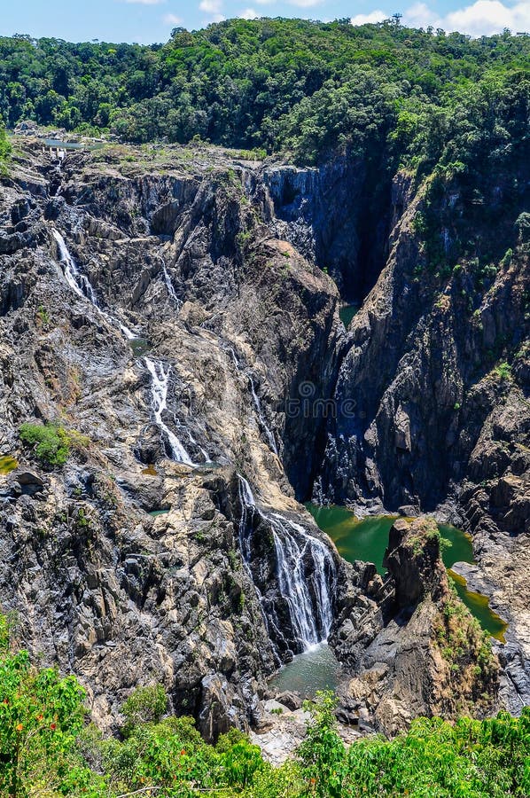 Barron Falls in Kuranda, Australia Stock Image - Image of river, rock ...