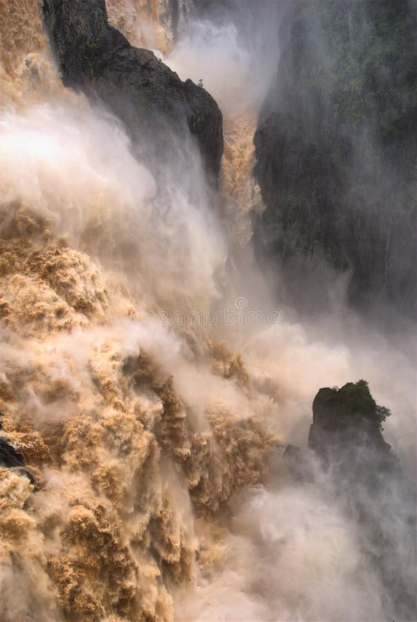 Barron Gorge Waterfall stock photo. Image of flood, climate - 28490854