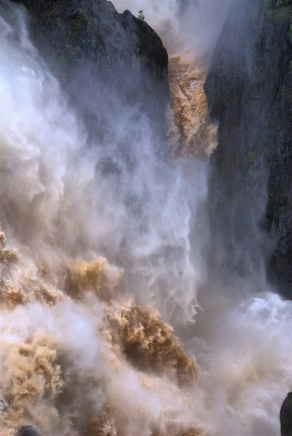 Barron Gorge Waterfall stock photo. Image of flood, climate - 28490854