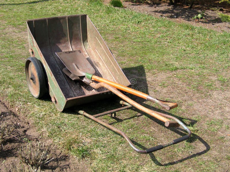 Barrow stock image. Image of garden, spring, tool, rural - 325165