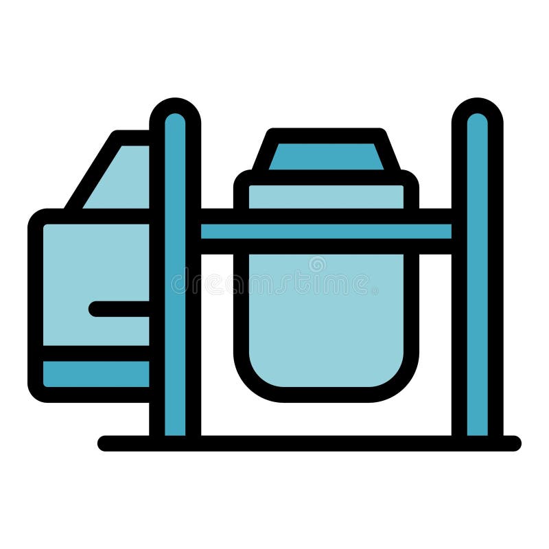 Barrow Mixer Icon Vector Flat Stock Illustration - Illustration of work ...