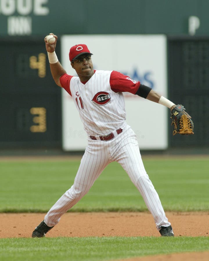 Barry Larkin, Cincinnati Reds Editorial Image - Image of ballpark ...