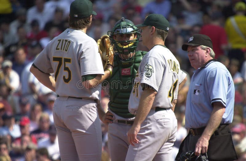 Barry Zito, Jason Kendall Y Curt Young Imagen de archivo editorial ...