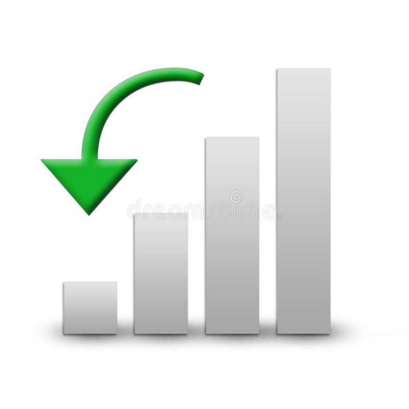 Bars with arrow stock illustration. Illustration of arrow - 38262535