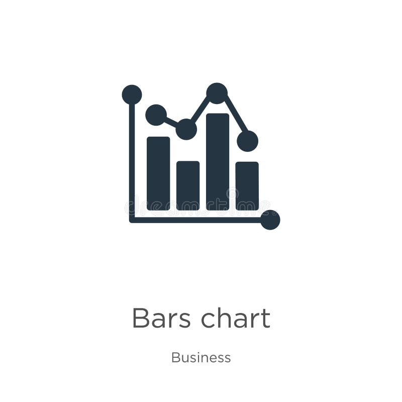 Bars Chart Icon Vector. Trendy Flat Bars Chart Icon from Business ...