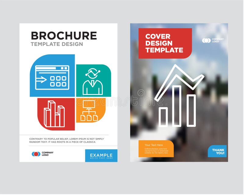 Bars and Data Analytics Brochure Flyer Design Template Stock ...