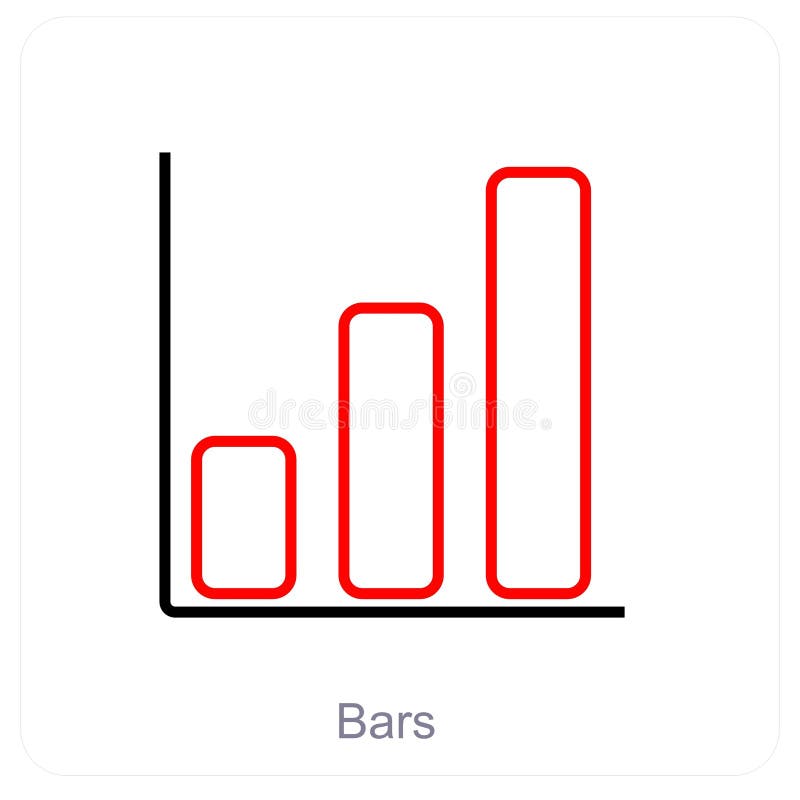 Bars and Diagram Icon Concept Stock Vector - Illustration of design ...