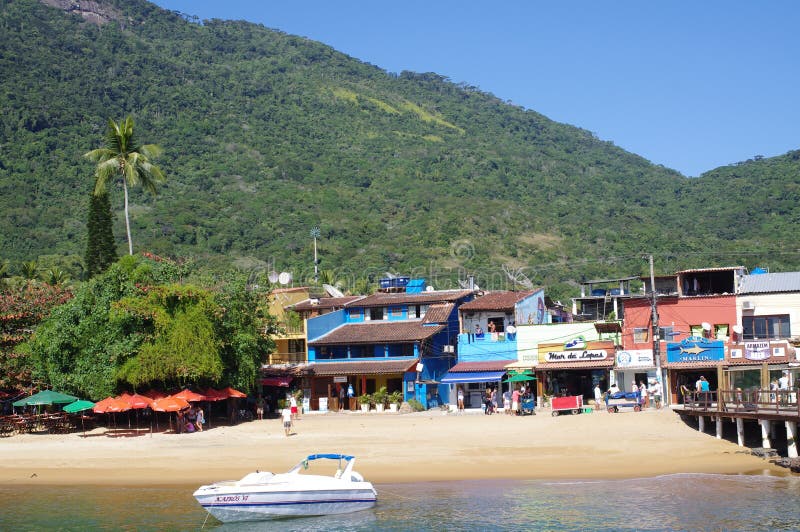 Bars En Restaurants Op Het Strand Redactionele Stock Afbeelding - Image ...