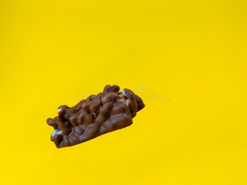 Snack Bars Coated with Chocolate and Rice Crisps Stock Photo - Image of ...