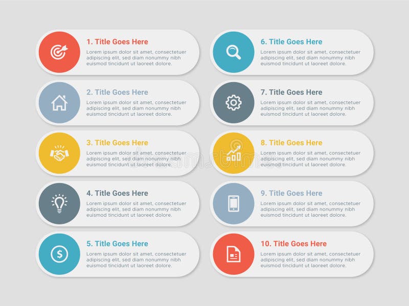 Simple and Clean Presentation Business Infographic Design Template with ...