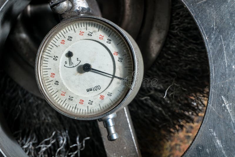 Old Pressure Gauge on the Pipeline Stock Photo - Image of energy ...