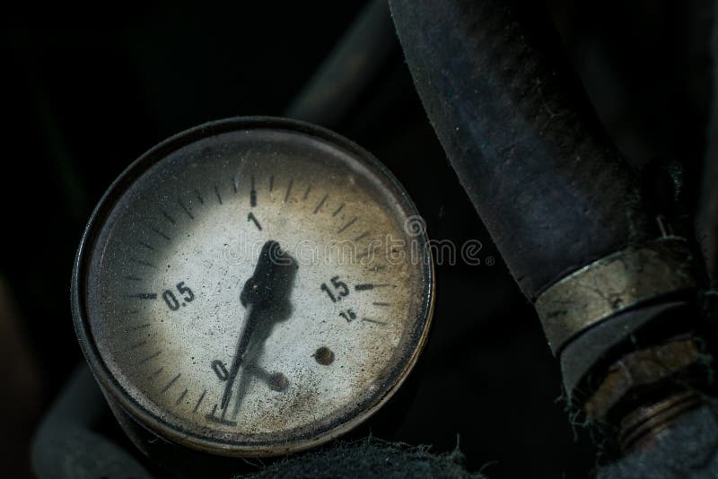 Bars Pressure Sensor on the Machine Stock Photo - Image of dial, meter ...