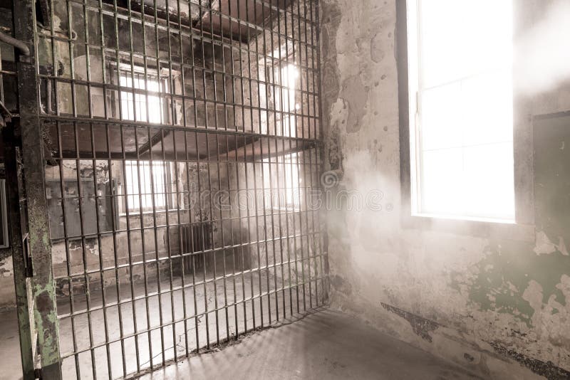 Prison Bars and Beds within the Cells Stock Photo - Image of cell ...
