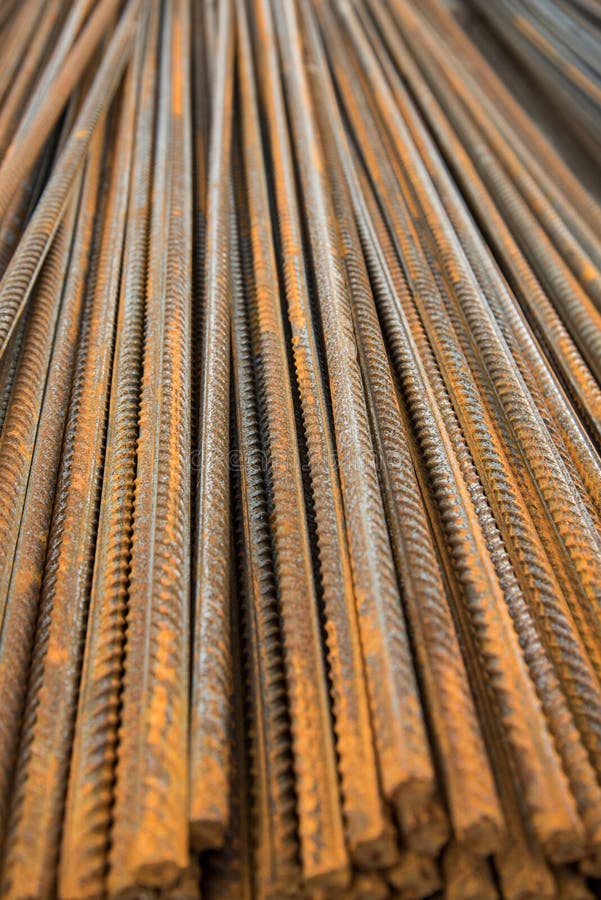Bars of Rebar Close-up. Rust. Background, Texture Stock Photo - Image ...