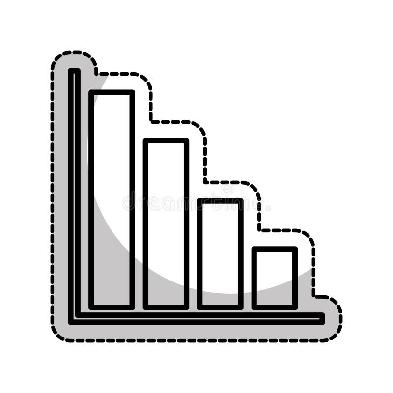 Bars Statistics Isolated Icon Stock Illustration - Illustration of ...