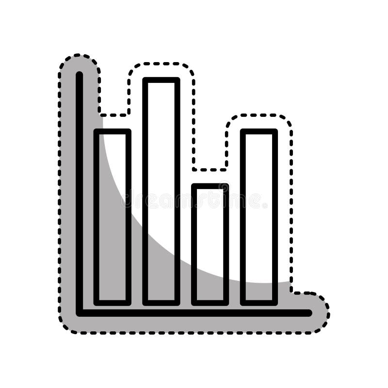 Bars Statistics Isolated Icon Stock Illustration - Illustration of ...