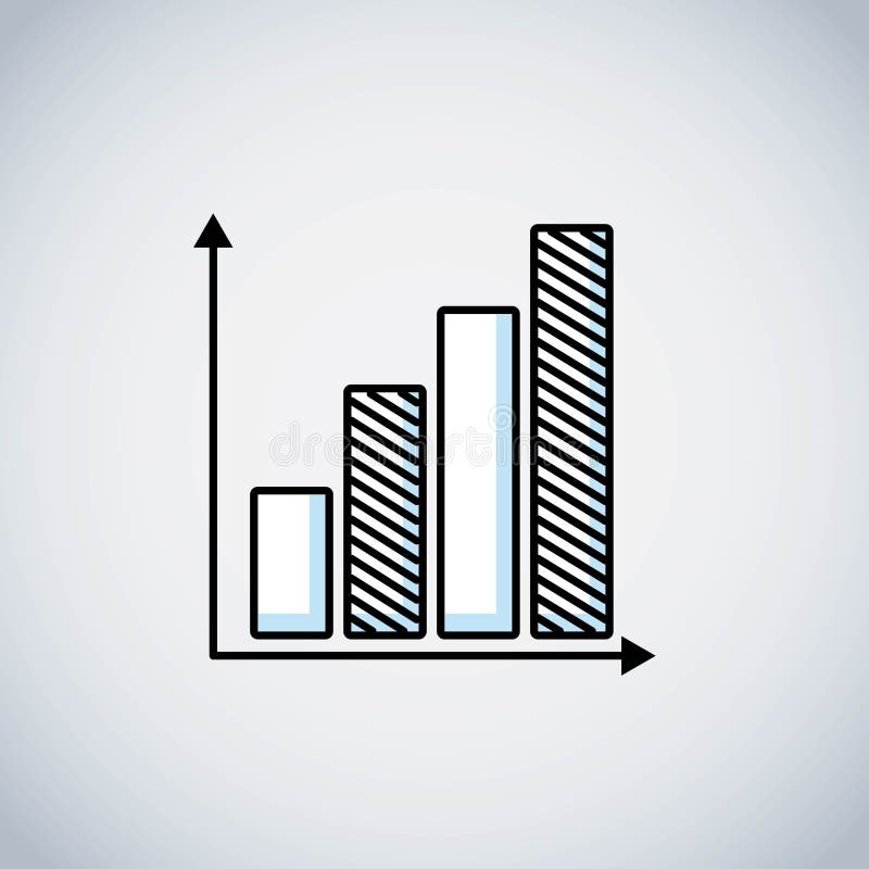 Bars statistics line icon stock illustration. Illustration of profit ...