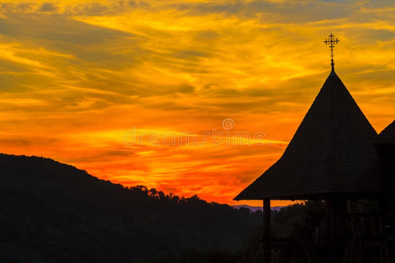 Barsana Monastery Sunset Stock Photos - Free & Royalty-Free Stock ...