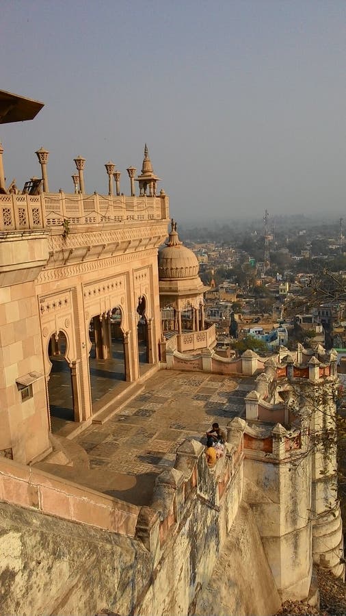 Barsana Radha Rani Temple foto de archivo. Imagen de cara - 50031156
