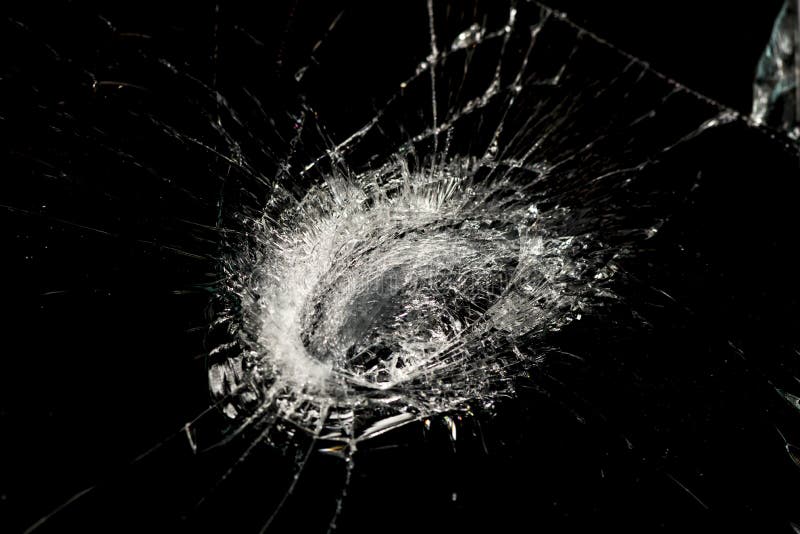 Barst op het glas stock foto. Image of kras, beschadigd - 132205034