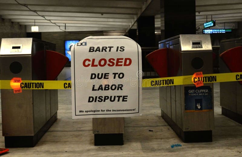 2013 BART Labor Dispute editorial stock image. Image of closed - 33976159