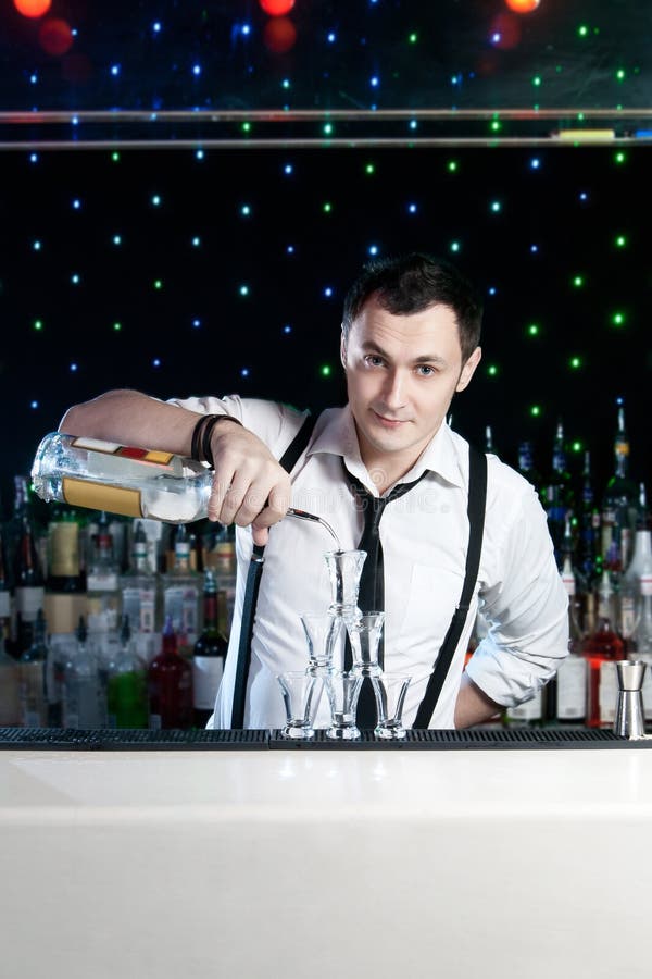 Bartender stock image. Image of lifestyles, casual, professional - 19390829