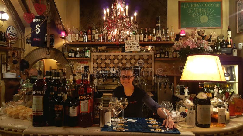 Bartender in Cafe, Rome, Italy Editorial Stock Image - Image of italian ...