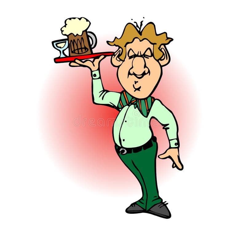 Bartender Cartoon 01 stock vector. Illustration of management - 2314013